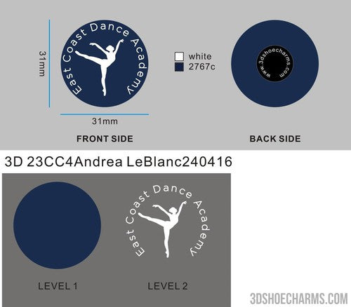 CUSTOM CHARMS-23CC4Andrea LeBlanc240416 – 3D SHOE CHARMS