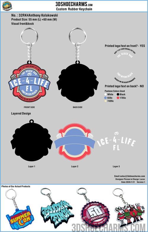 Rubber Keychains 32RK4Anthony Kolakowski 20260122-RE – 3D SHOE CHARMS