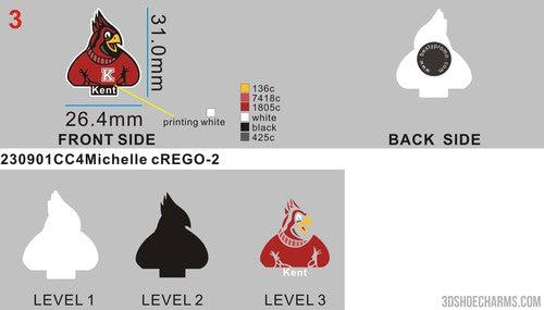 Custom Rubber Charms - 04CC4 Michelle Crego 2407 – 3D SHOE CHARMS